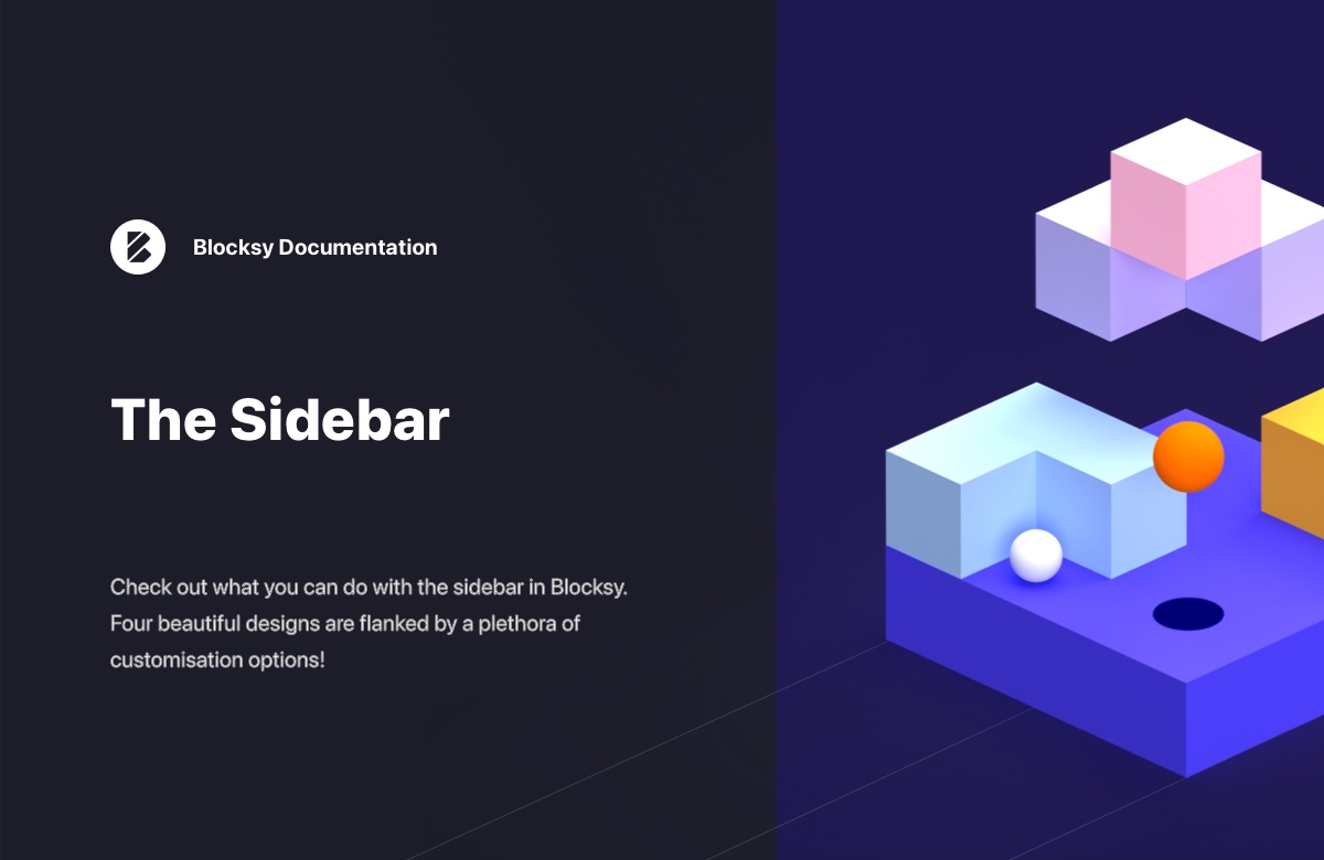 Sidebar - Blocksy