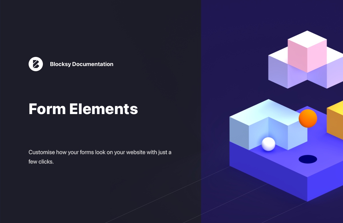 Form Elements - Blocksy