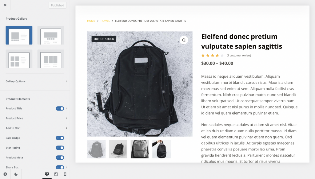 Single Product - Blocksy