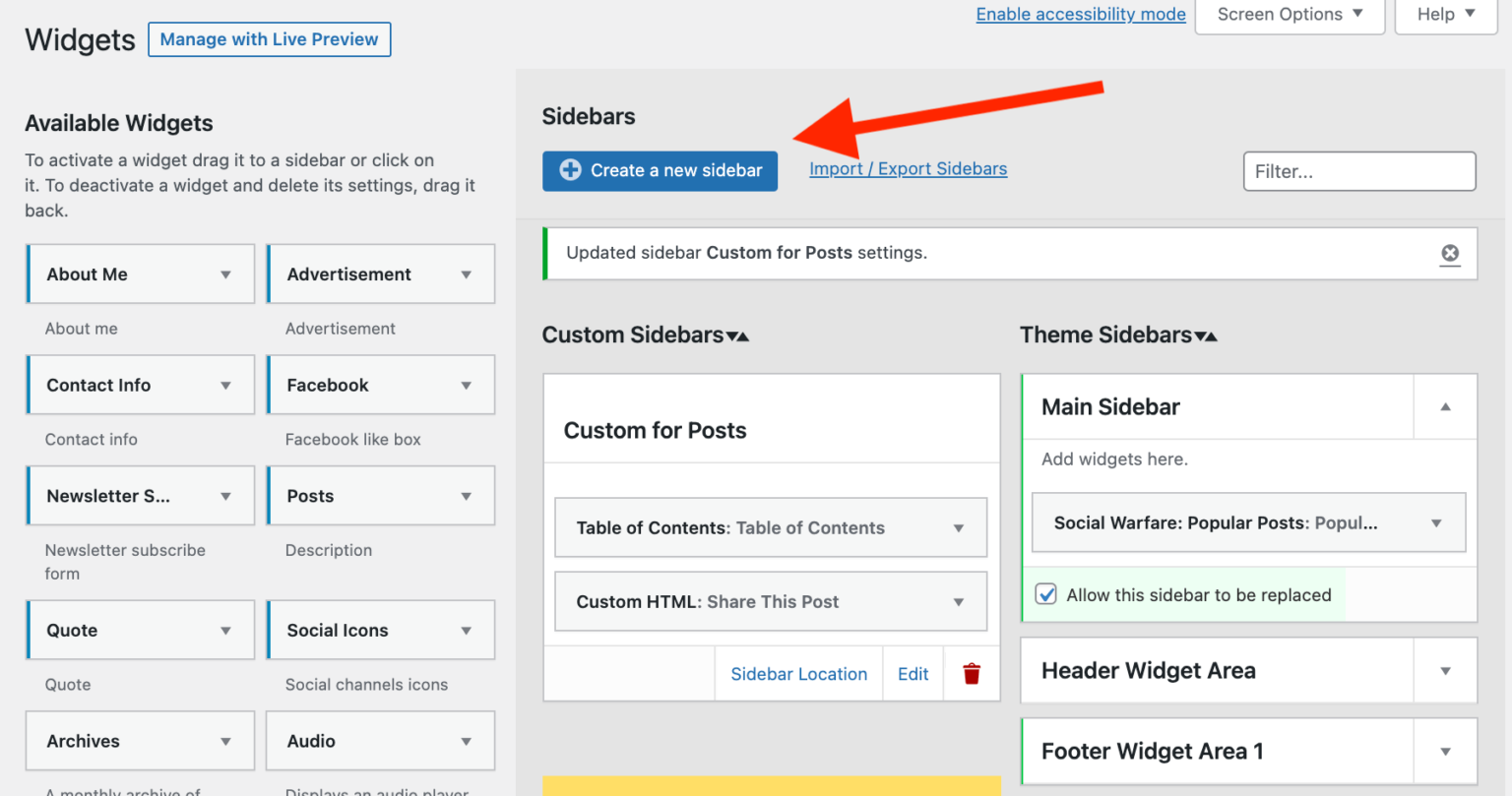 WordPress Custom Sidebars: How to Create Them Without Plugin