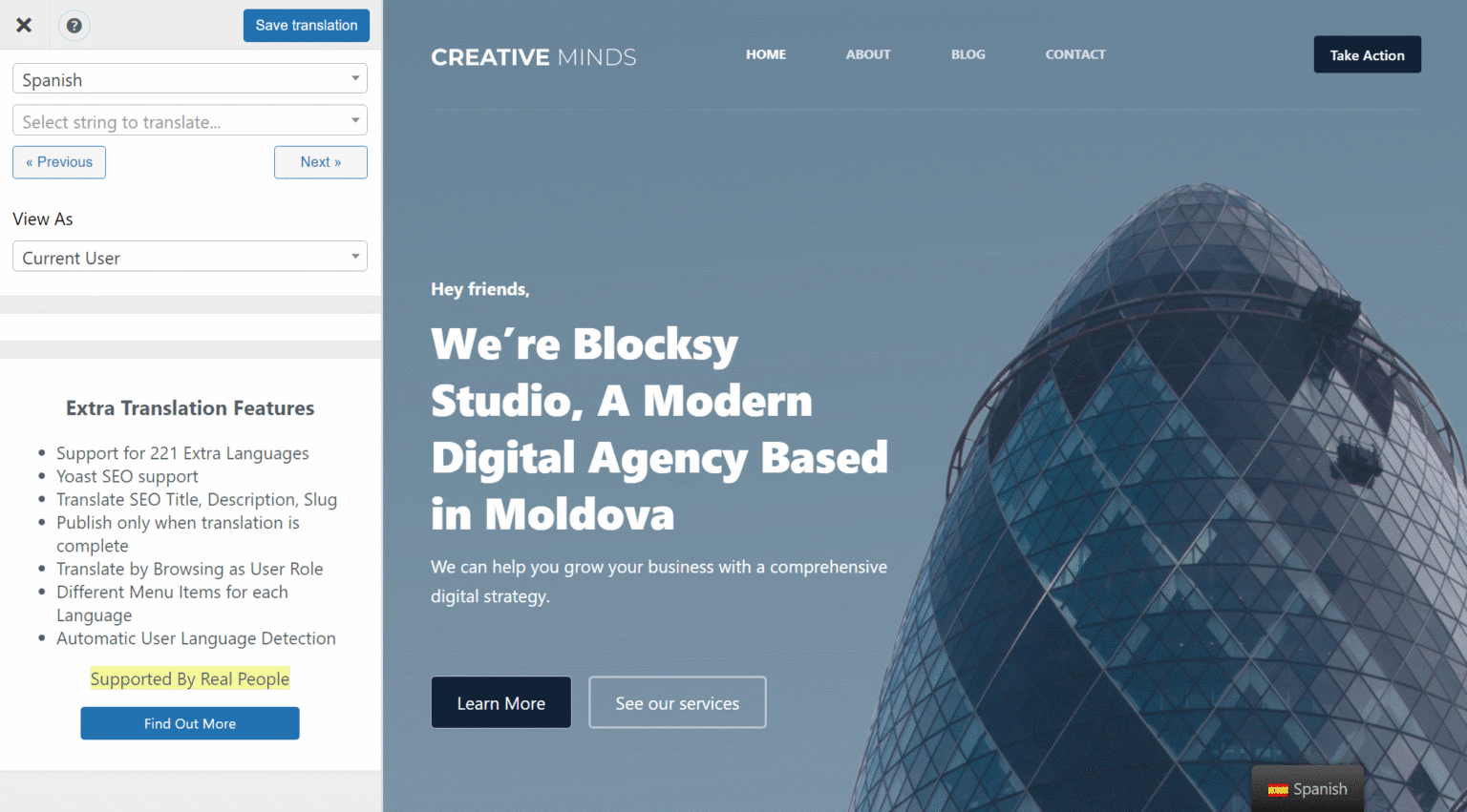 How to Create a Multi Language Website With Blocksy and TranslatePress