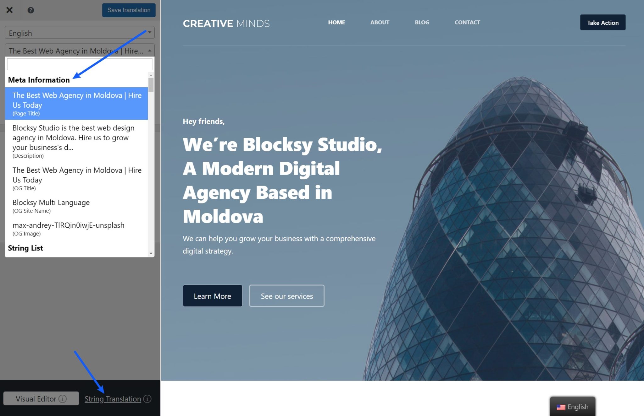 How to Create a Multi Language Website With Blocksy and TranslatePress