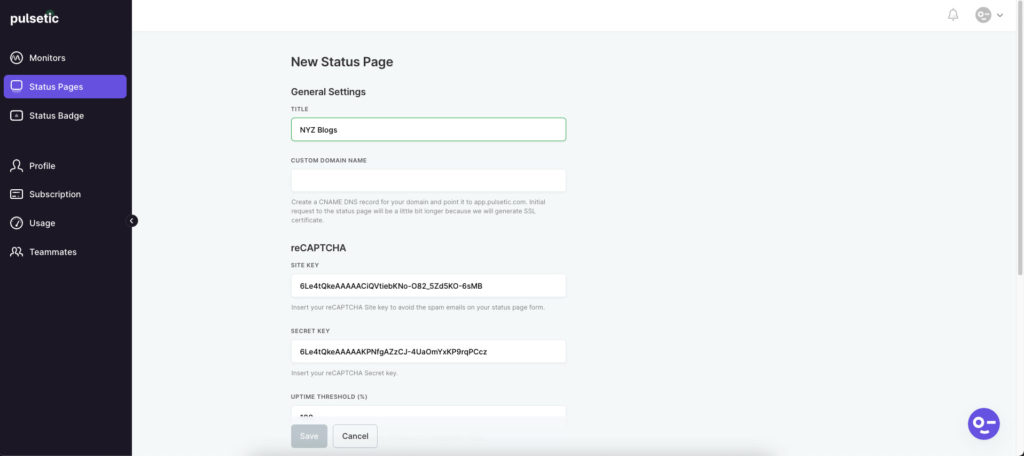 How to Create a Status Page on WordPress Website - Blocksy
