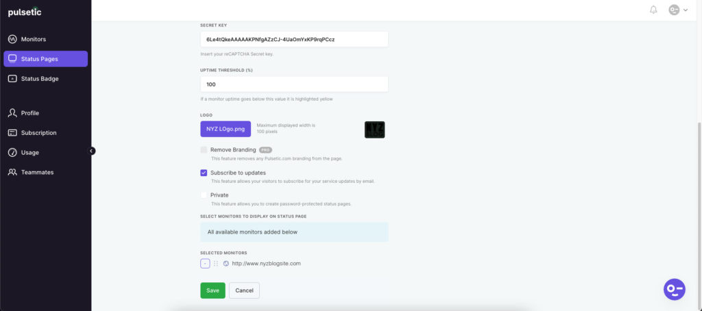 How to Create a Status Page on WordPress Website - Blocksy