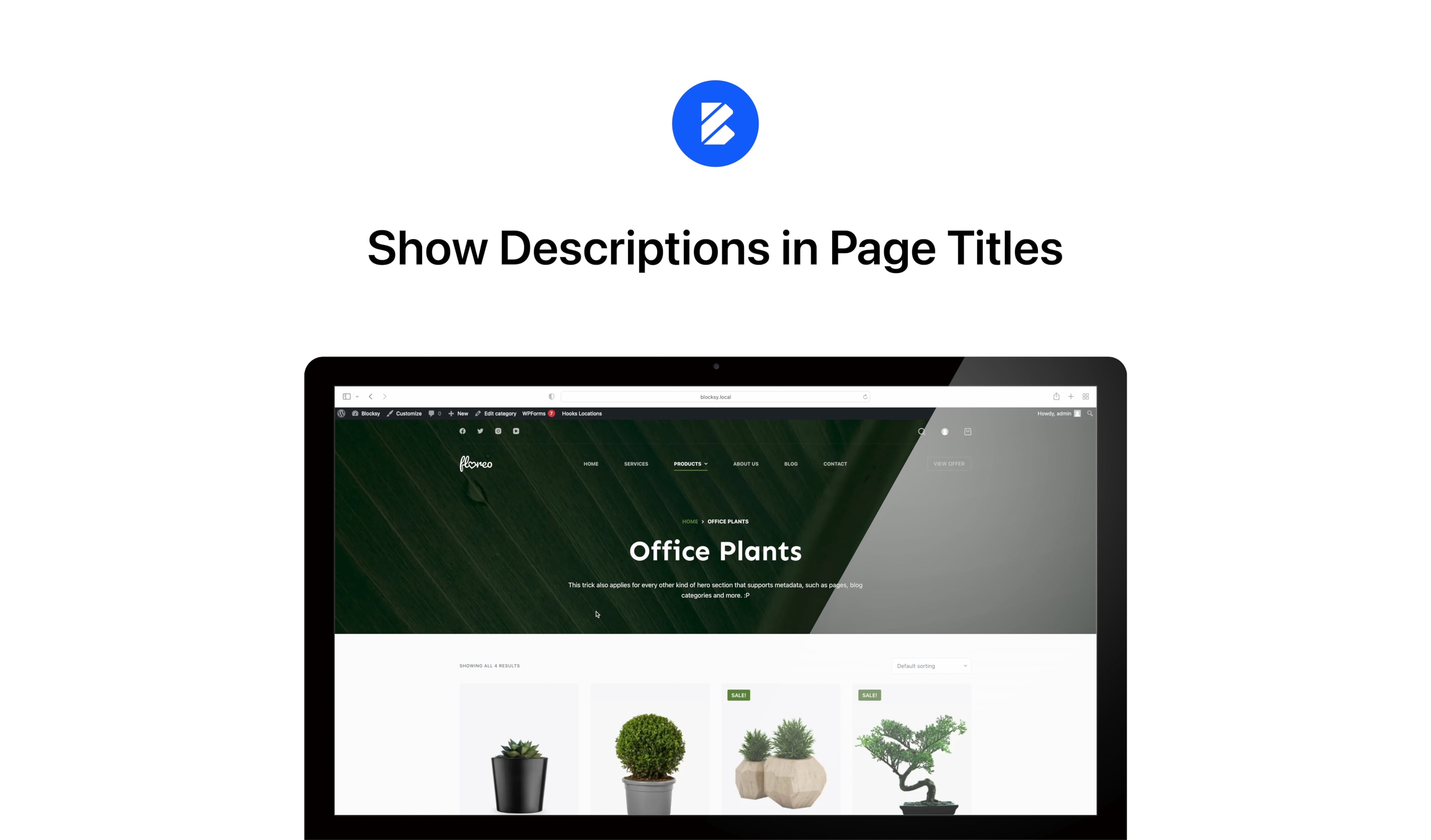 Show Descriptions In Page Titles Blocksy