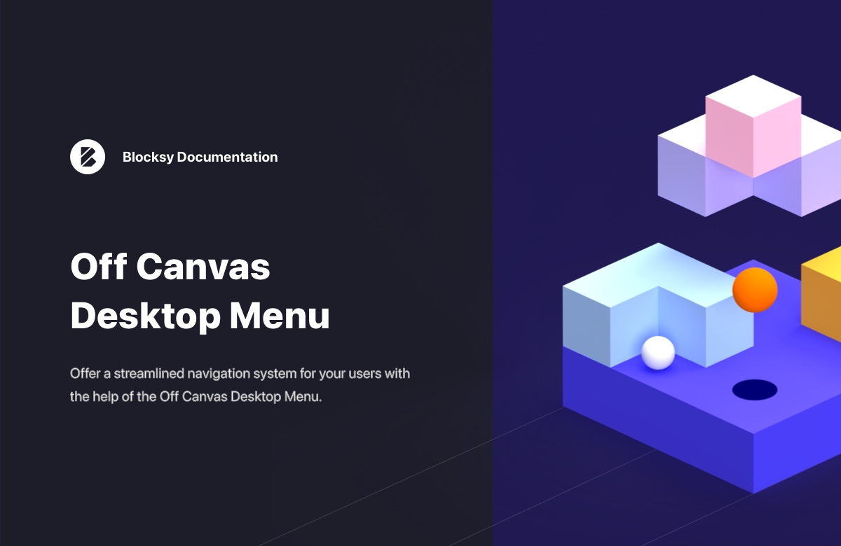 Menu Desktop Off Canvas Blocksy